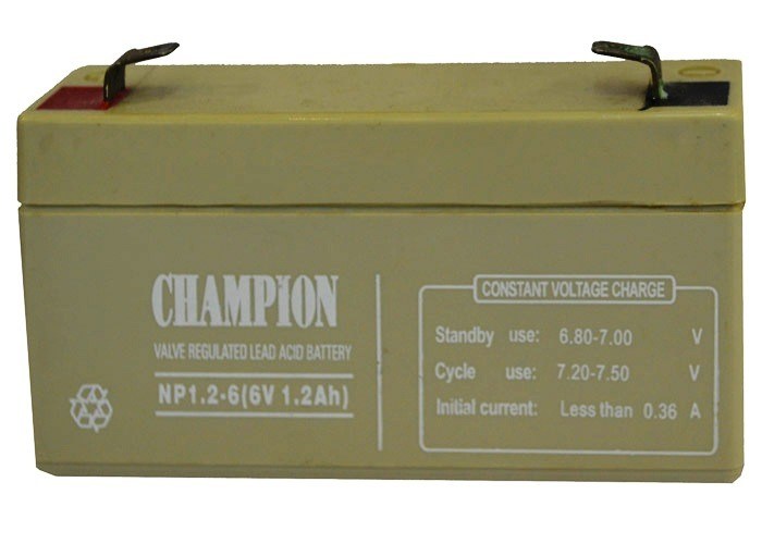 China Champion Battery 6V1.3Ah NP1.3-6 Lead Acid AGM Battery, VRLA ...